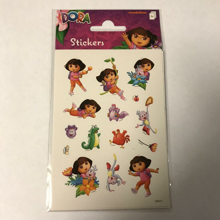 STICKERVEL: DORA, Afm. 16 x 9 Cm. (10st.)