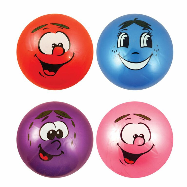 Smiley Face Bal Ø 23cm Groothandel | B2B Speelgoed | Afhaalgroothandel.nl