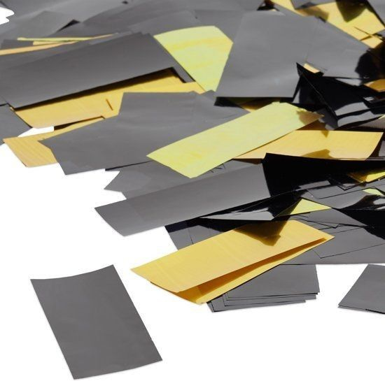 Groothandel Confettikanonnen Zwart-Geel 40cm (10 st.) | Bulk Party ...