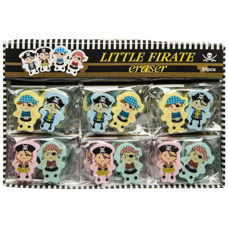 GOM 2 Stuks PIRATEN POPPETJES IN DISPLAY (30st.)