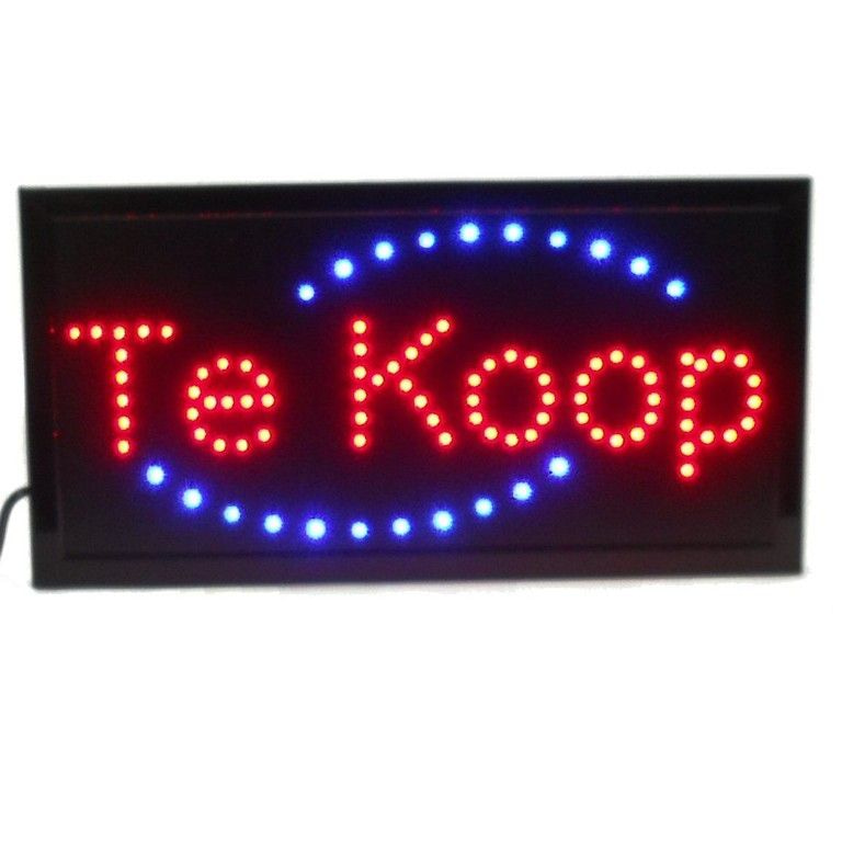 LED Reclamebord 'Te Koop' | Opvallend & Voordelig | Afhaalgroothandel