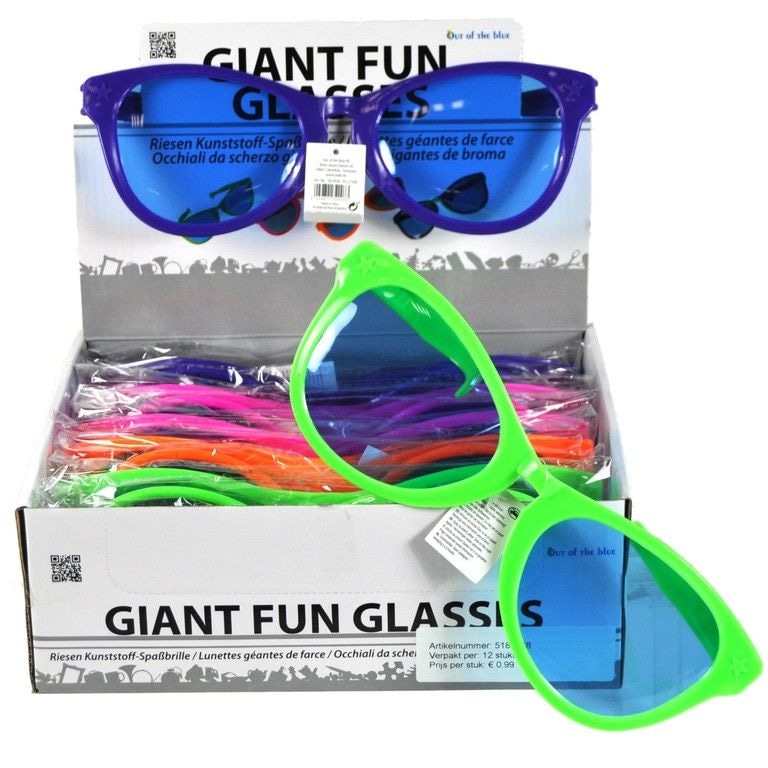 MEGA GROTE FUN BRILLEN (12st.)