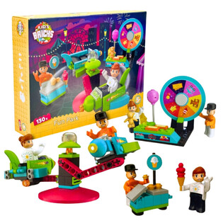 KIDS BRICKS FUN PARK Bouwstenen Set 130-dlg. | Afhaalgroothandel