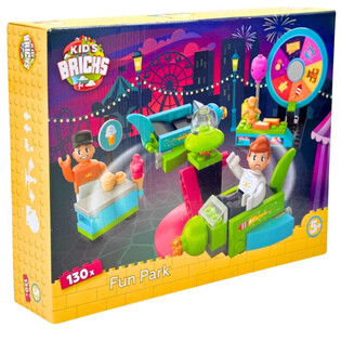 KIDS BRICKS FUN PARK Bouwstenen Set 130-dlg. | Afhaalgroothandel